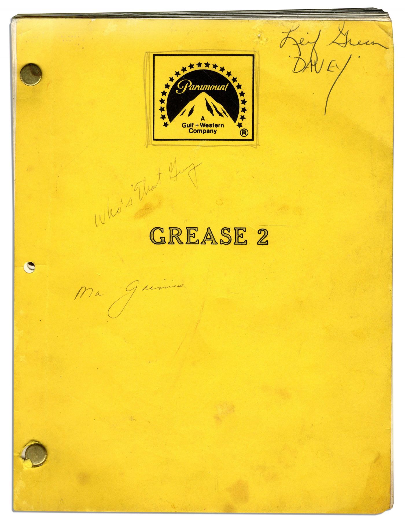 Grease 2 Memorabilia - Grease2.net | Ultimate Grease 2