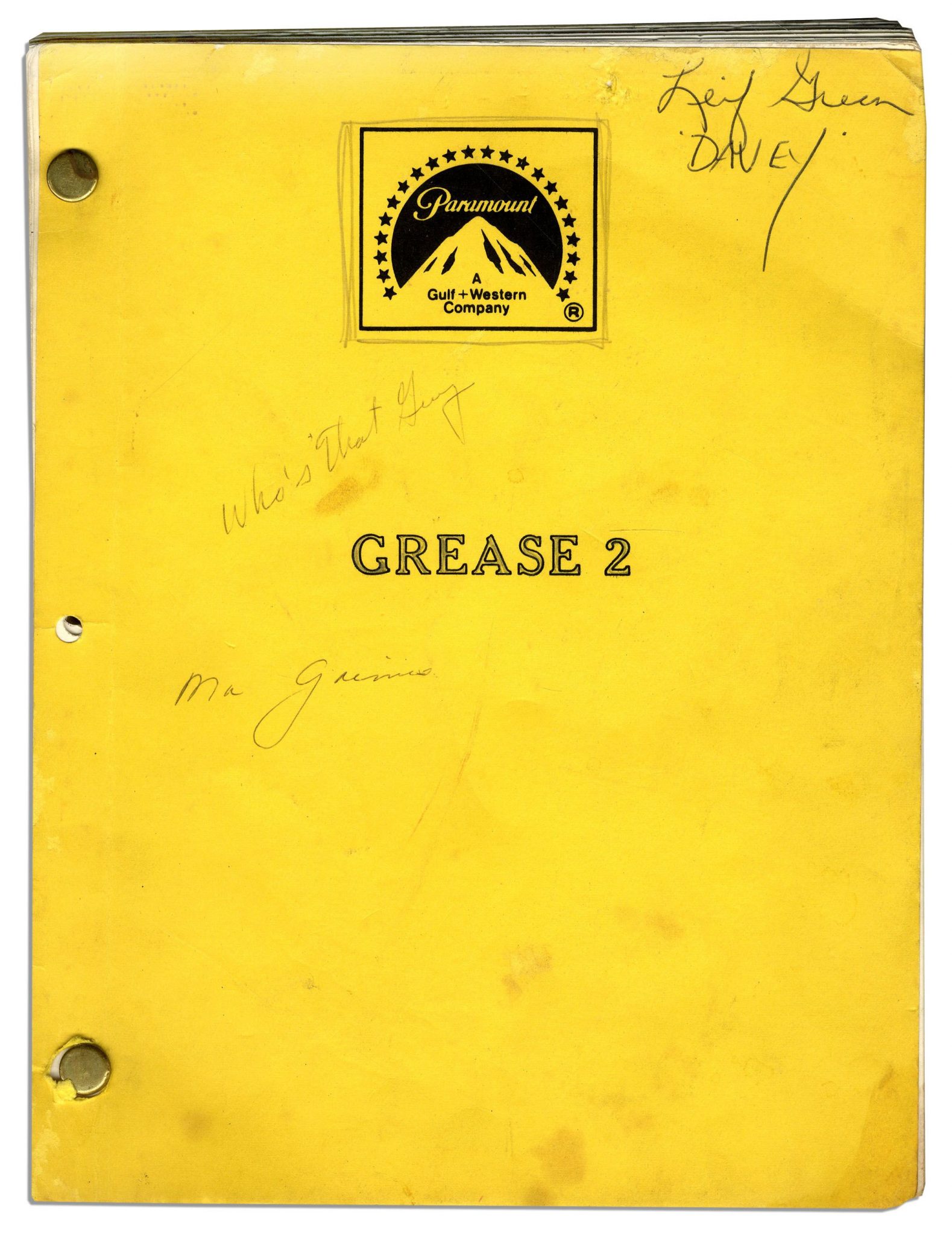 Grease 2 Memorabilia - Grease2.net | Ultimate Grease 2